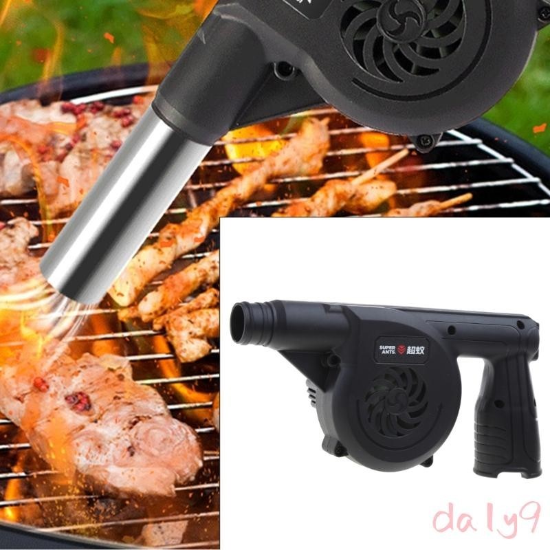 DLAY Handheld BBQ Fan Air Blower Large Air Flow Rechargeable BBQ Fan Variable Speed Controller ...