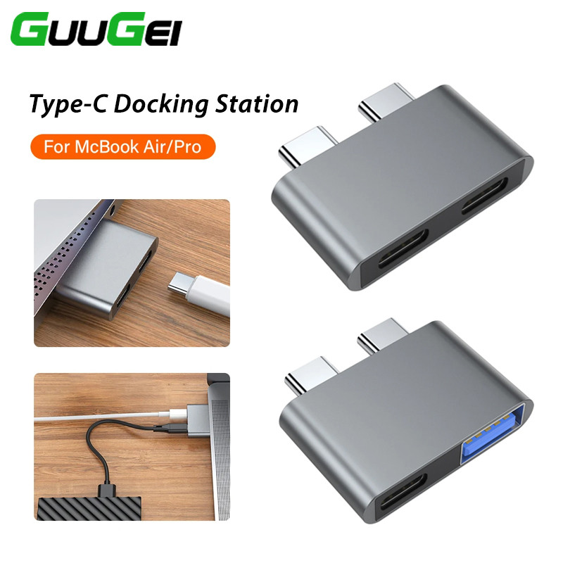 Guugei Dual Type C USB 3.0 Extender Thunderbolt 3 Male to Female ...