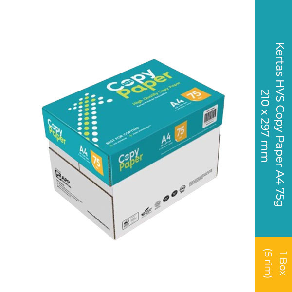 Hvs Paper Copy Paper A4 75 Grams - 1 Box Contains 5 Reams | Shopee Malaysia