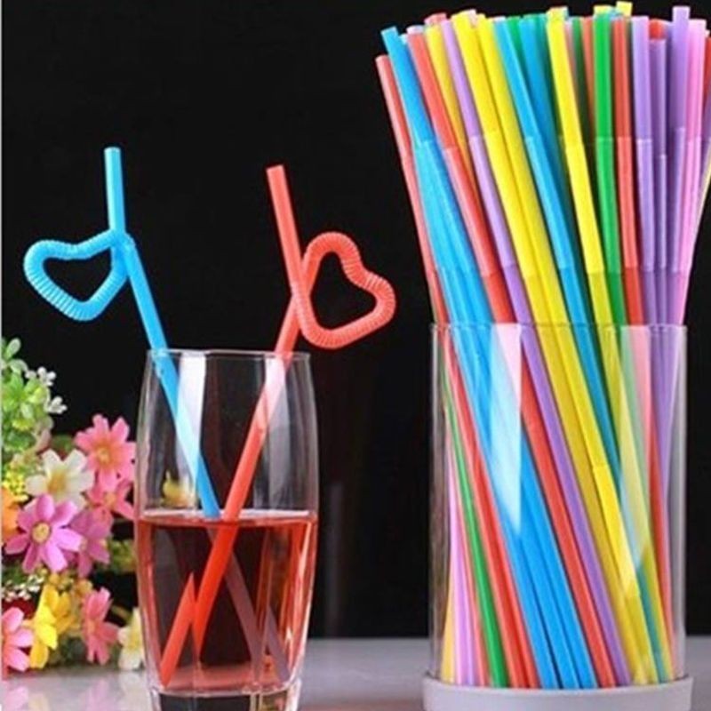 Straw Disposable Color Art Straw Commercial Bendable Pregnant Women ...