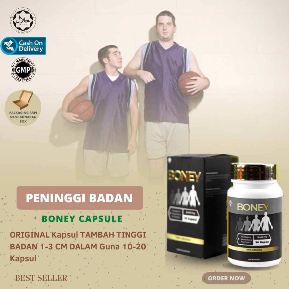UBAT TINGGI BADAN HEIGHT SUPPLEMENT BONEY CAPSULE PENINGGI BADAN ...