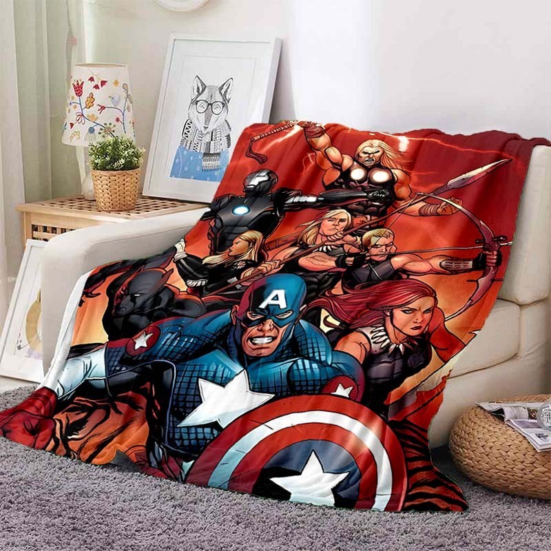Marvel The Avengers Printed Blanket for Home Travel Soft and ...