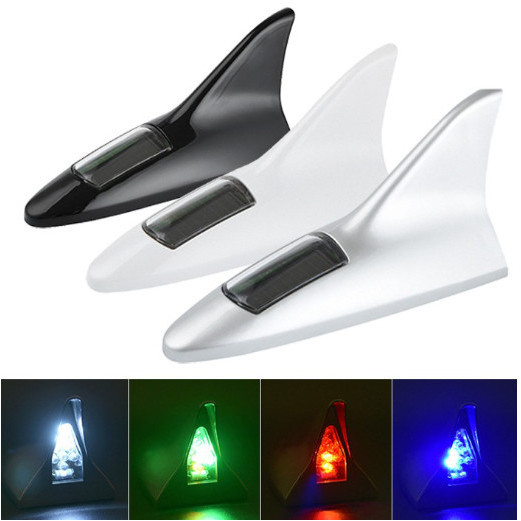 PUTIH Led Shark Fin Antenna Hybrid LED Shark Fin Antenna LED RGB Solar ...