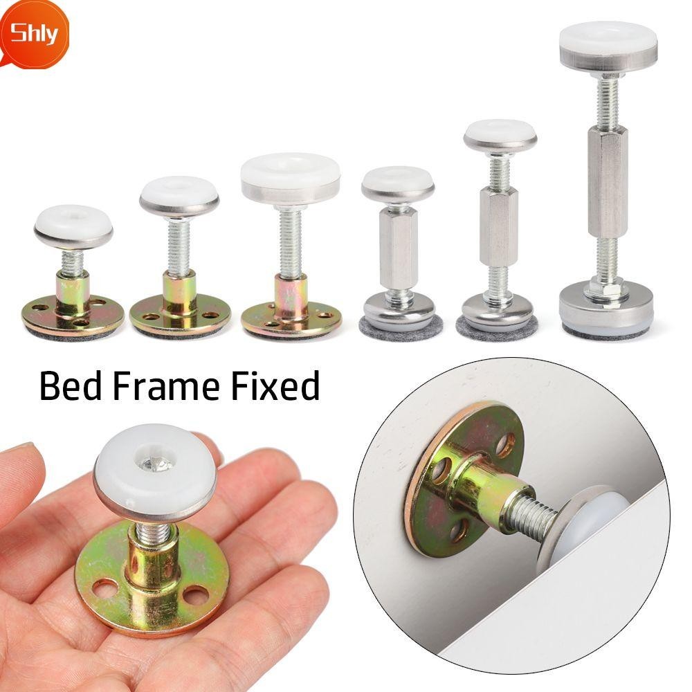 SHLY Bed Frame Fixed Bedroom Telescopic Threaded Anti-Shake Wall ...