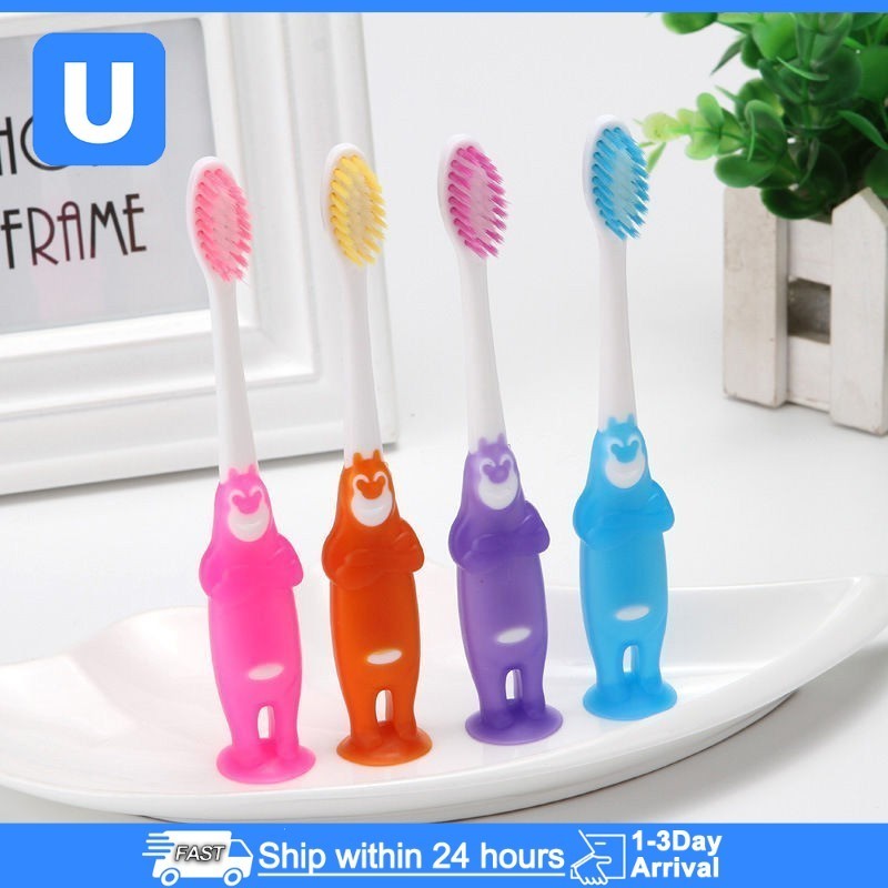 Soft toothbrush Cartoon Children's Soft Bristles Little Bear Baby ...