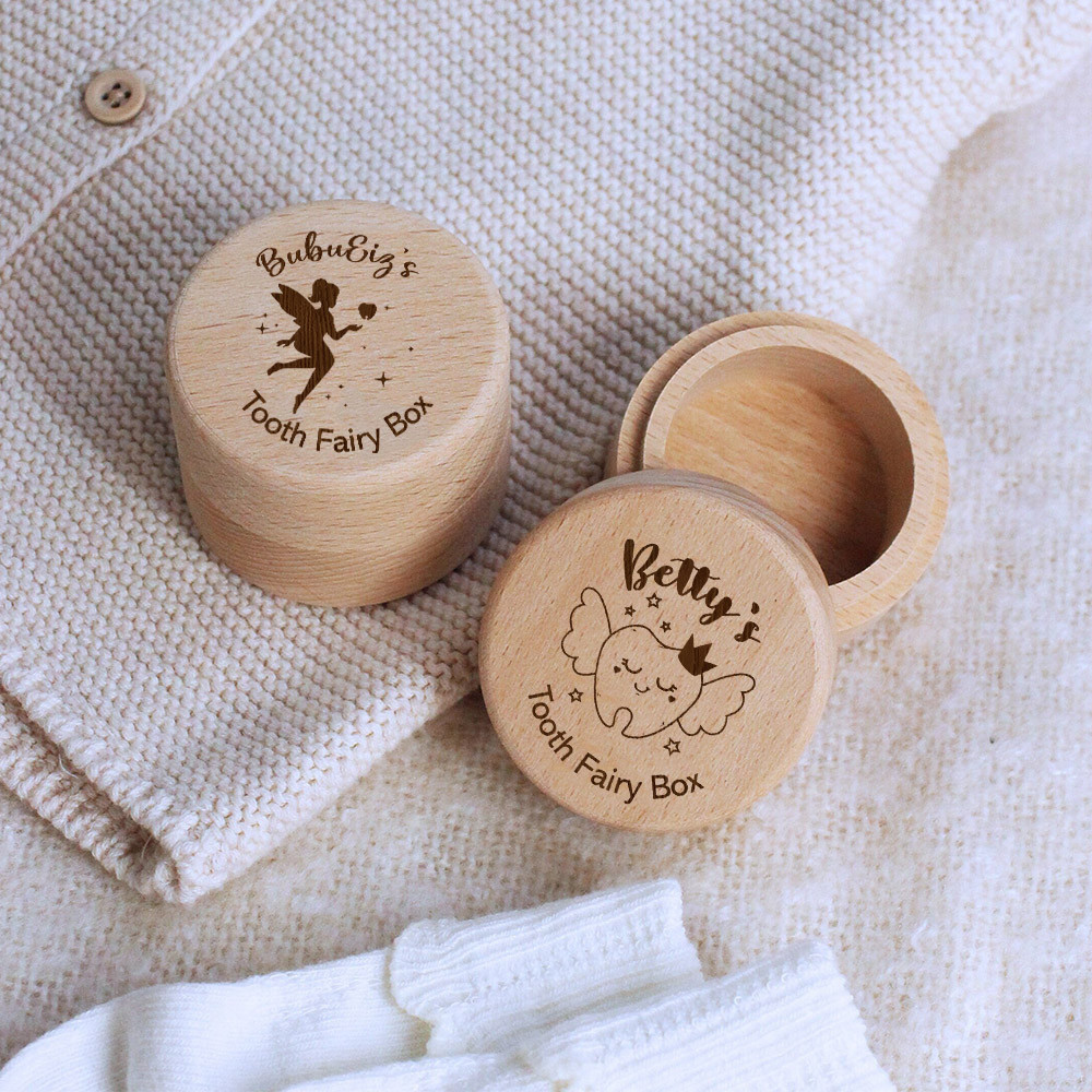 Personalized Tooth Fairy Box New Baby Gift Tooth Fairy Holder Engraved ...