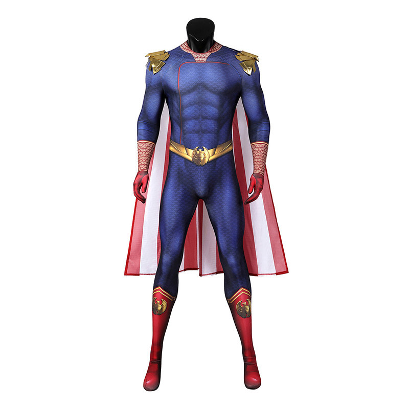 The Homelander Cosplay Costume Jumpsuit Cloak Outfits Halloween ...