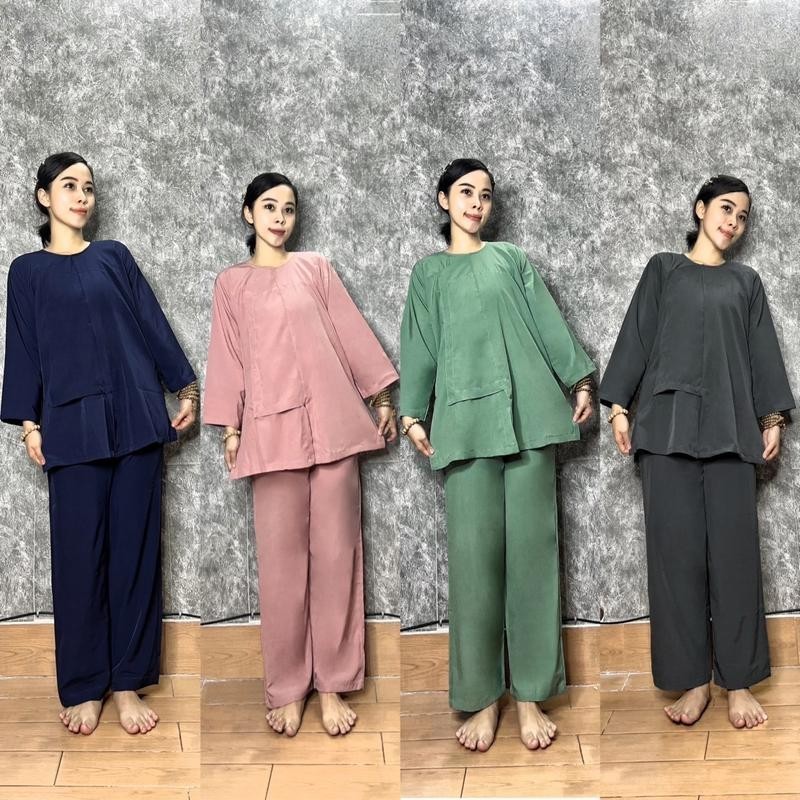 (Cool Fabric) Women's Dharma clothes for going to LA HO pagoda ...