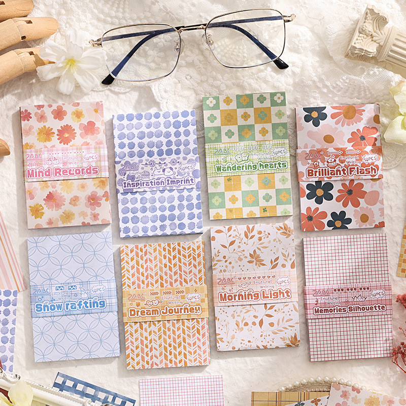 Journamm 50pcs Hand Account Notebook Non-sticky Paper Scrapbooking ...