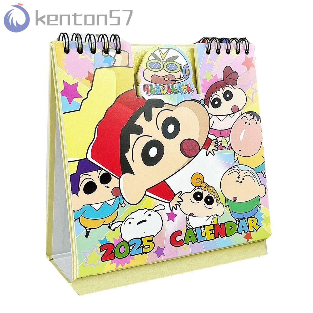 KENTON 2025 Desk Calendar, Anime Stand Flip Crayon Shin Chan Calendar ...
