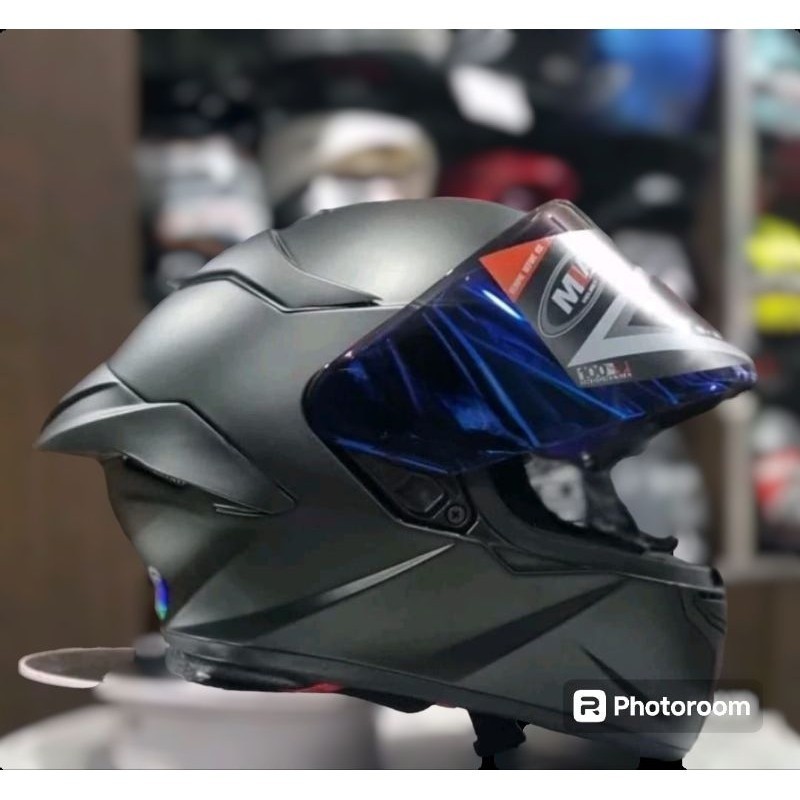 Latest MLA CRYPTON Full Face SNI Solid Helmet | Shopee Malaysia