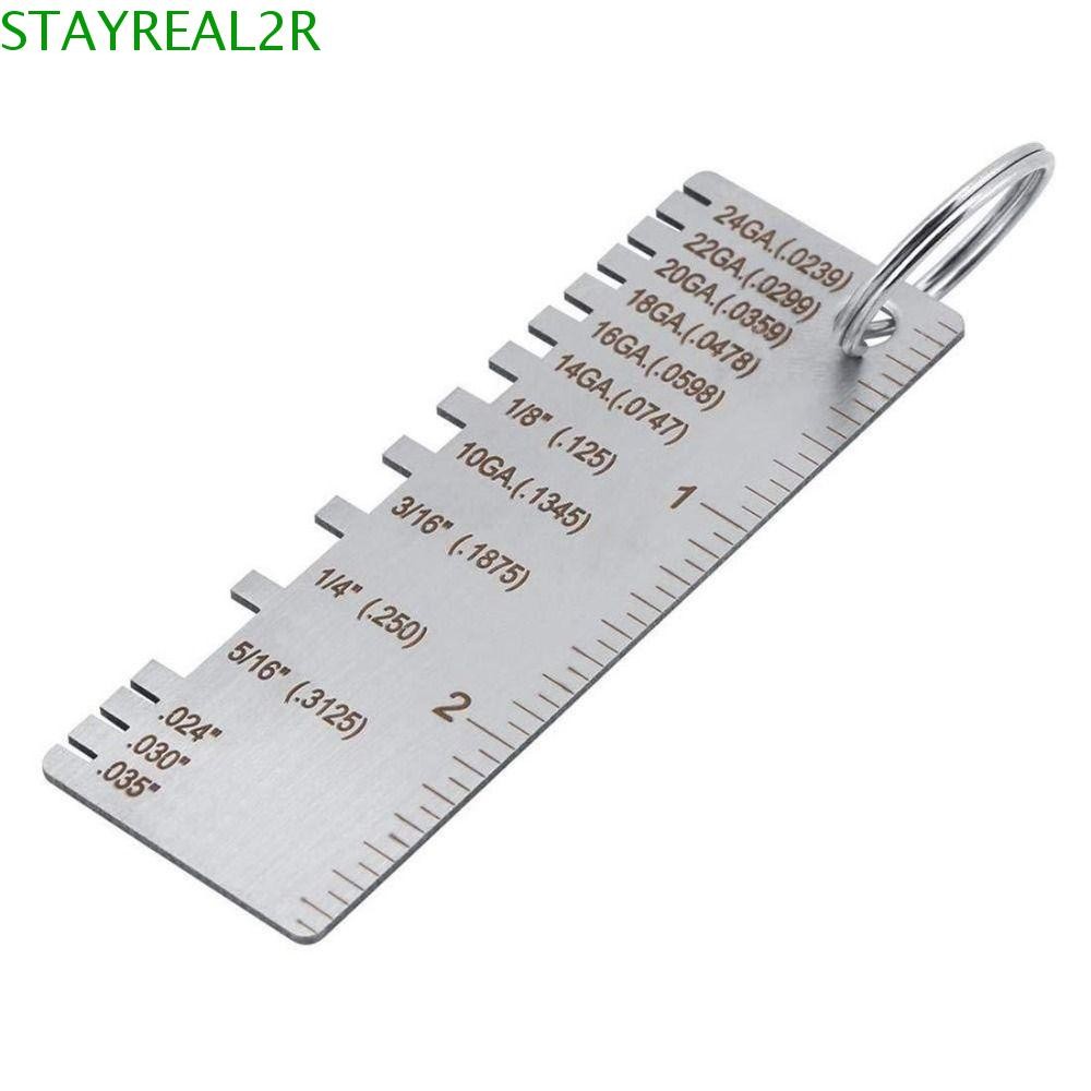 STAYREAL2R Wire Gauge Thickness Measuring Gauge Stainless Steel AWG SWG ...