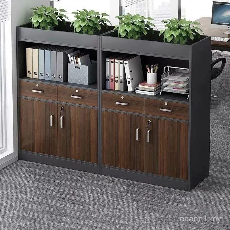 Office Wooden File Cabinet Partition Low Cabinet Data Cabinet Modern ...