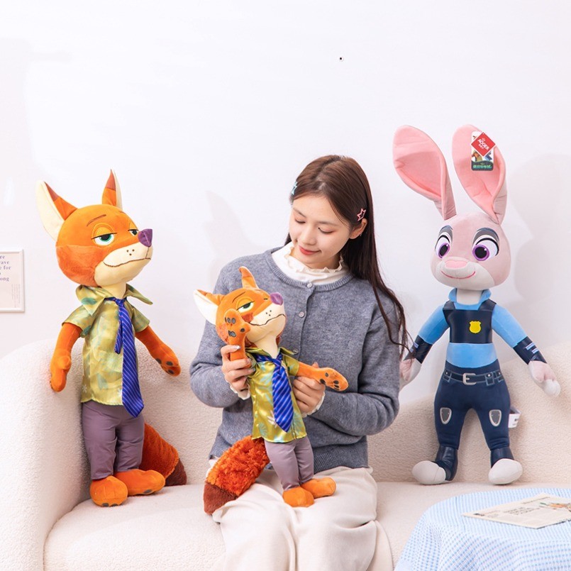 6 Sizes Stuffed Toy Judy Hopps Nick Wilde Zootropolis Zootopia Hugging ...