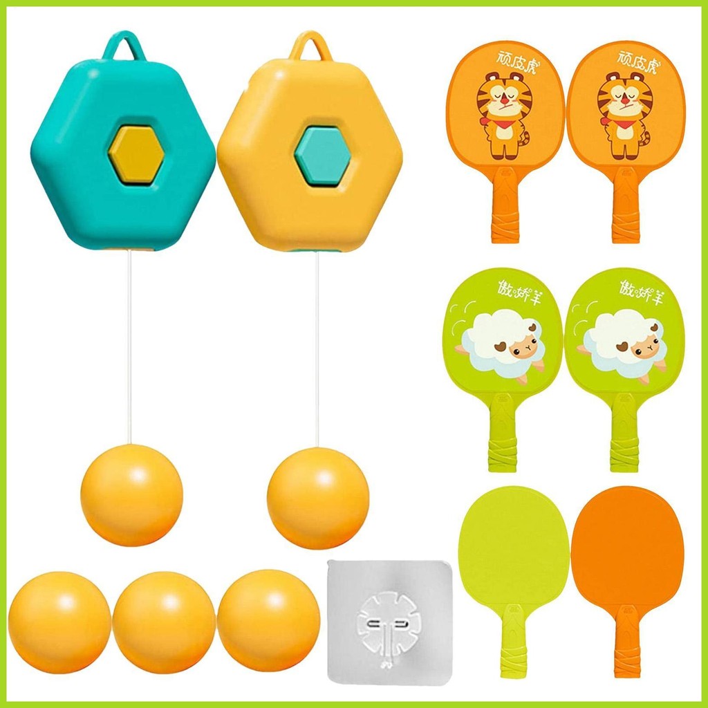 Table Tennis Trainer Set Portable Indoor Table Tennis Set Teens ...