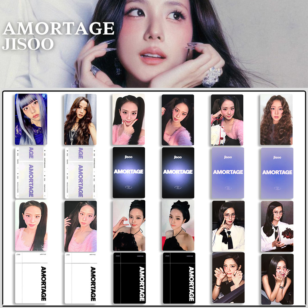 Jisoo Photocard postcards Broadcast Random Card BLACKPINK AMORTAGE ...