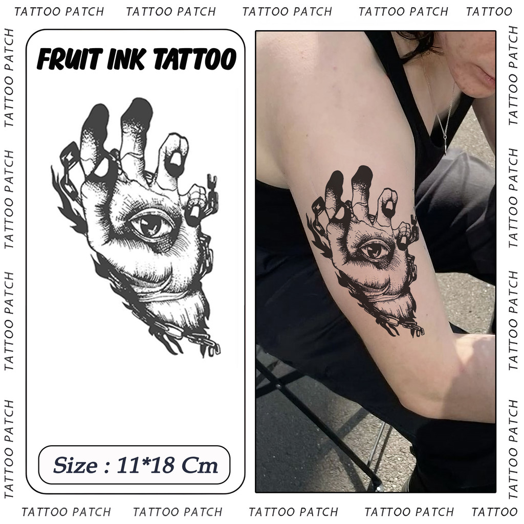 Semi Permanent Temporary Tattoo Stickers / Temporary Fruit Ink Art ...