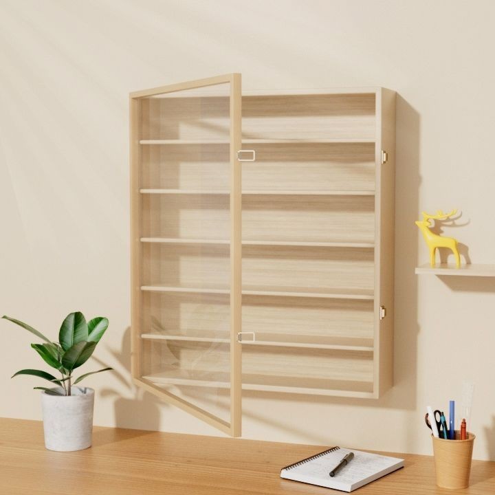 Solid Wood Mystery Box Display Stand Storage Figure Display Cabinet Pop ...