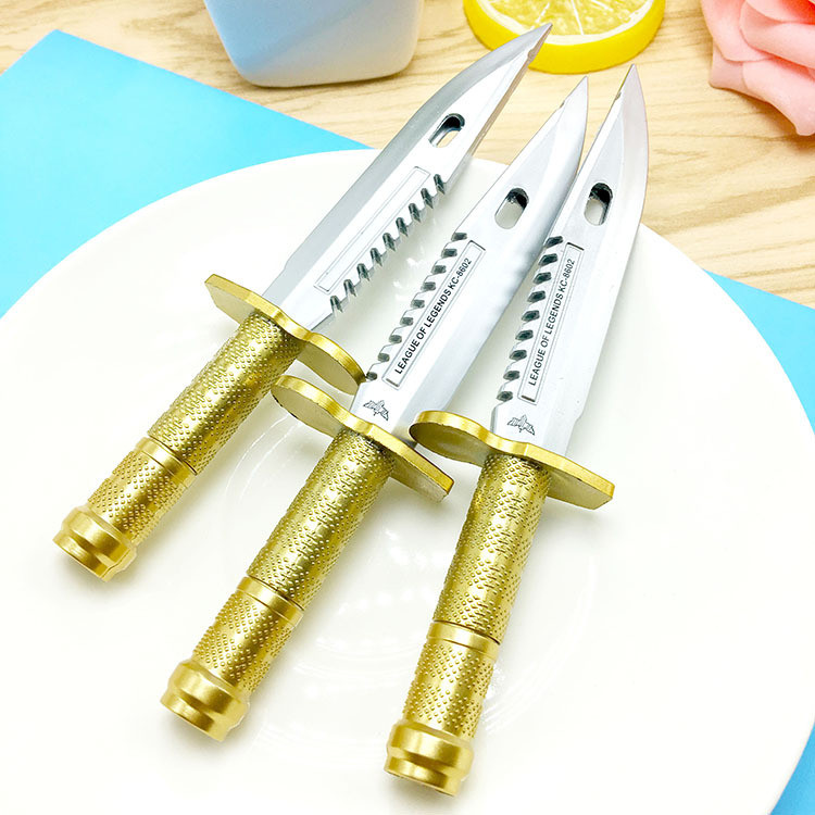 Weapon Pen Knife Dagger Shape Gel Pen Black Pen Student Creative Prize ...
