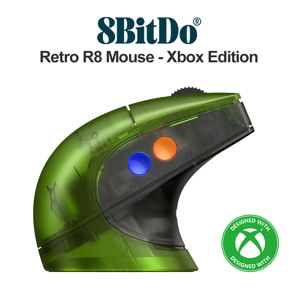 8BitDo Retro R8 Mouse Xbox Edition Bluetooth Game Mouse with PAW 3395 ...