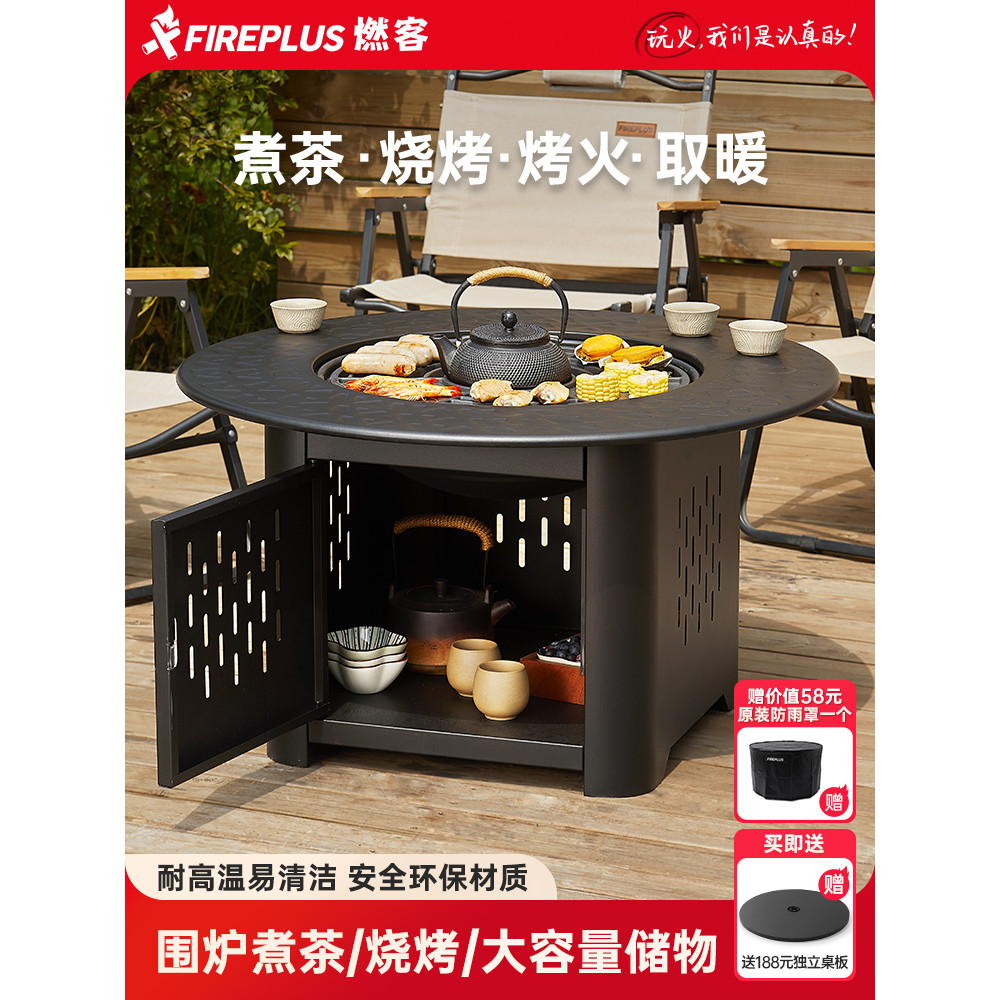 Grill Arang Bulat untuk Pembuatan Teh, Lubang Api Patio Rumah, Dapur ...