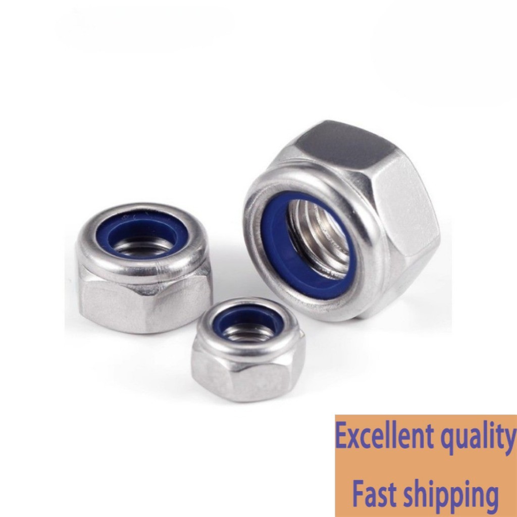 304 Stainless Steel Fine Thread Lock Nut M6/M8/M10/M12/M14/M16/M18/M20 ...
