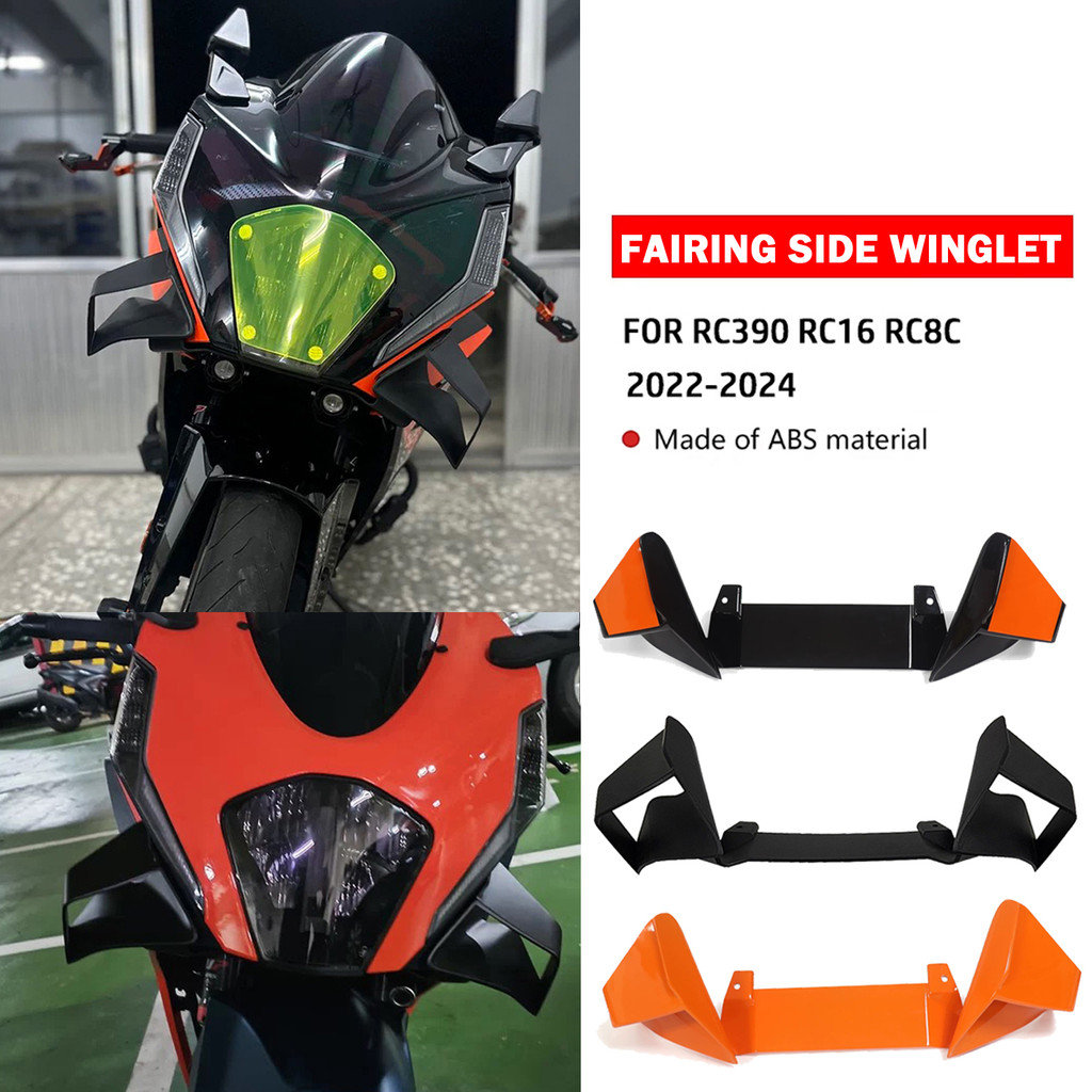 For Motorcycle Fairing Fixed Wing Aerodynamic Winglets fins Side Wind ...