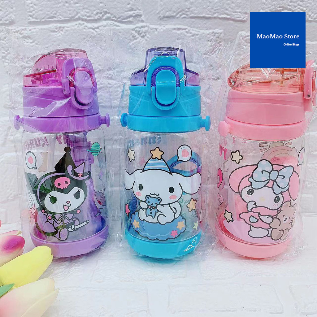 400ml Kids Water Bottles With Soft Straw Botol Air Kanak-kanak Dengan ...