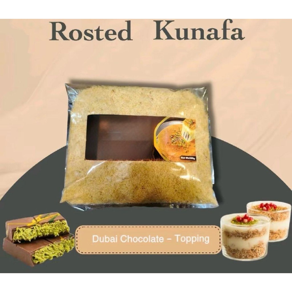 Roasted Kunafa Dough, Colorful toasted dough, 500g Panggang Berwarna ...