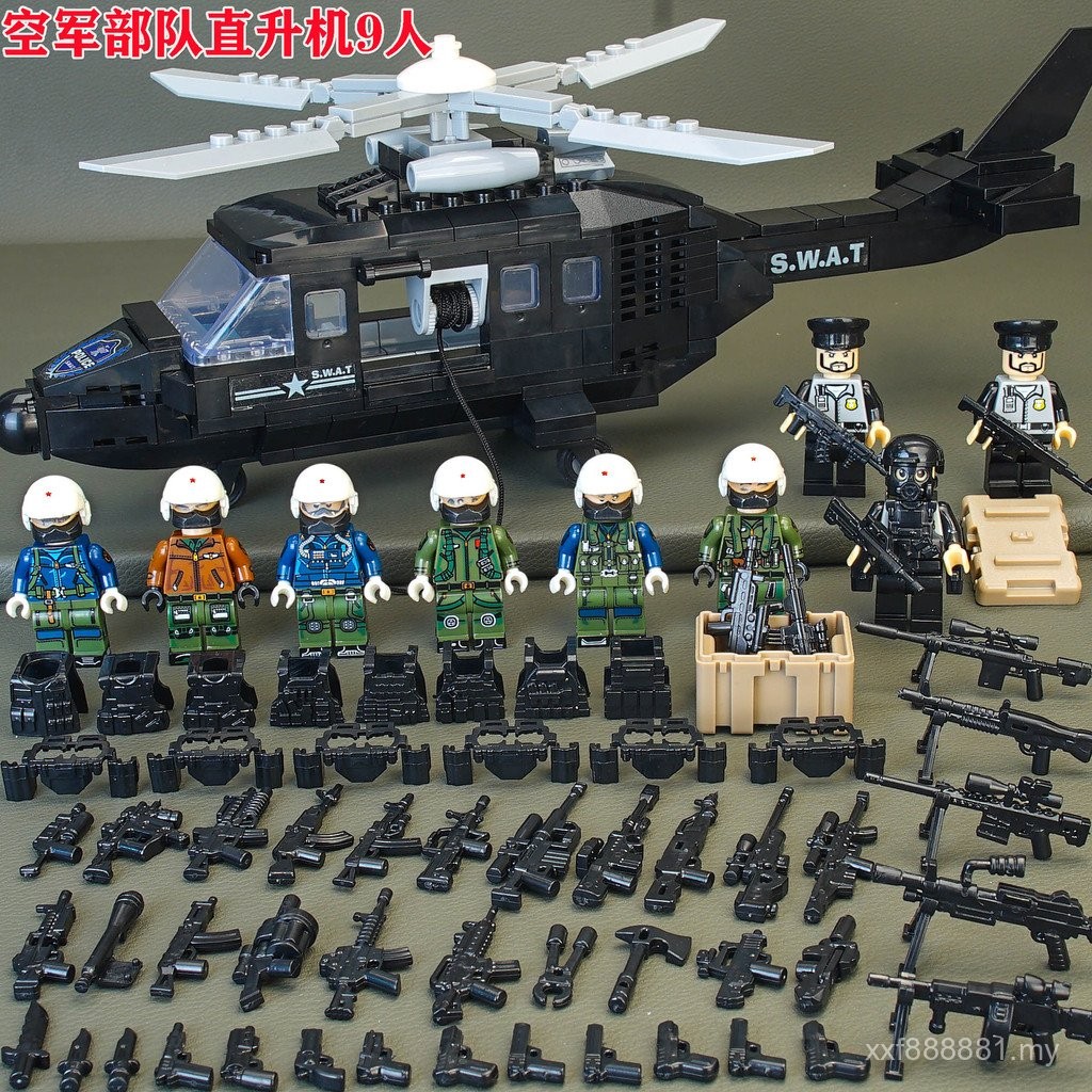 Third Party Military Building Blocks SWAT Minifigures Weapons Special ...