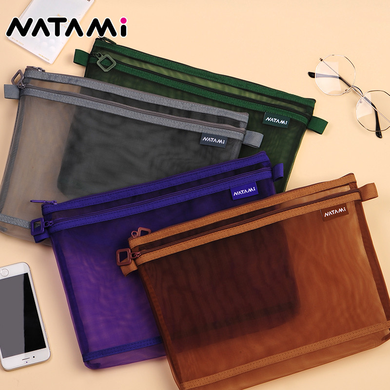 Japan Japan NATAMI NATAMI Translucent Gauze File Storage Bag Large ...