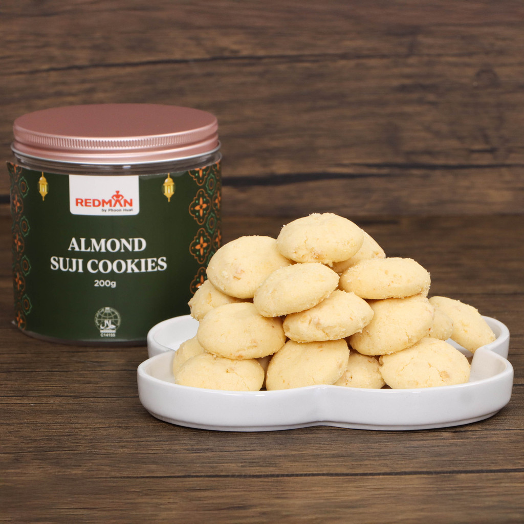 Redman Almond Suji Cookies 200G | Shopee Malaysia