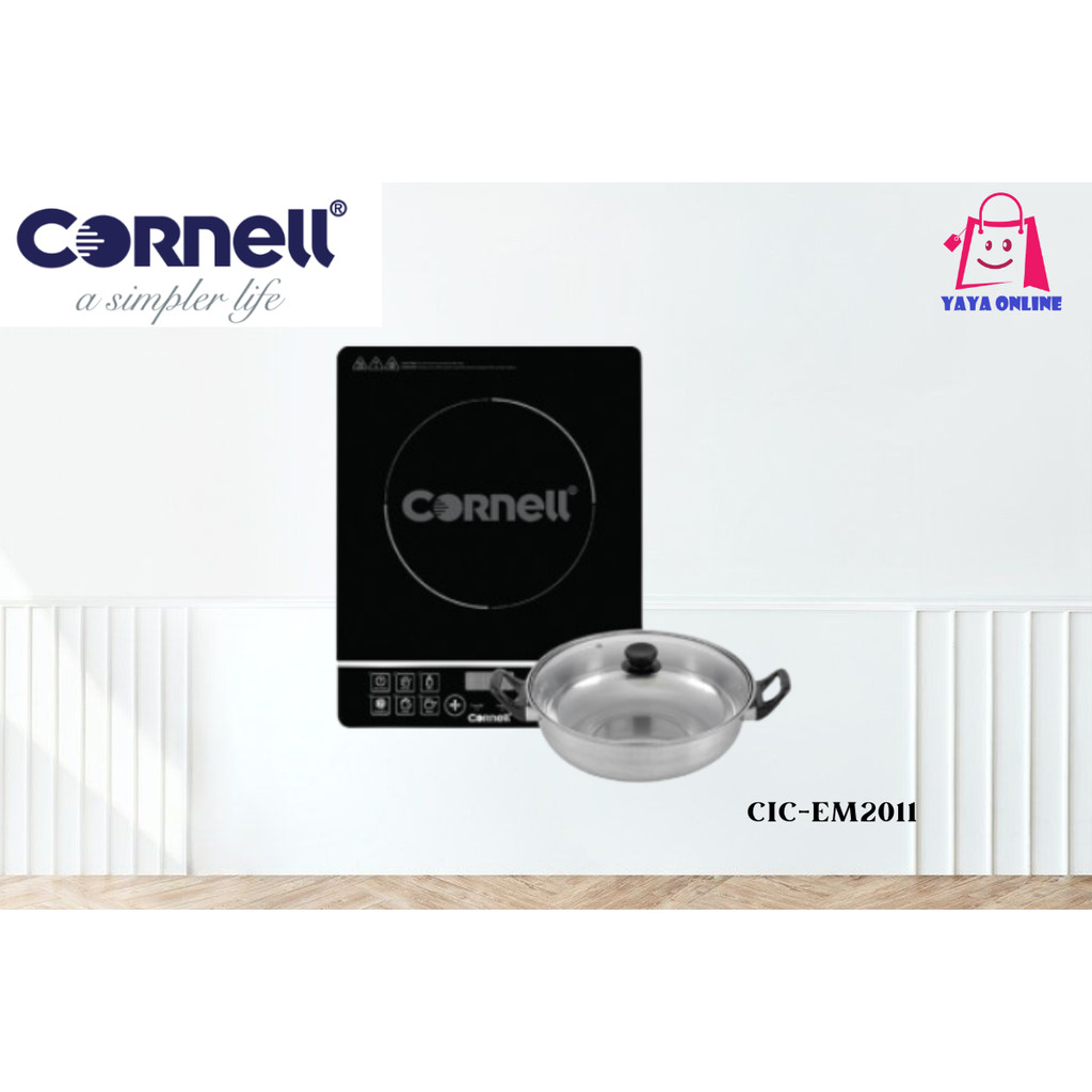 CORNELL SLIM INDUCTION COOKER / FREE STAINLESS STEEL POT / DIGITAL ...