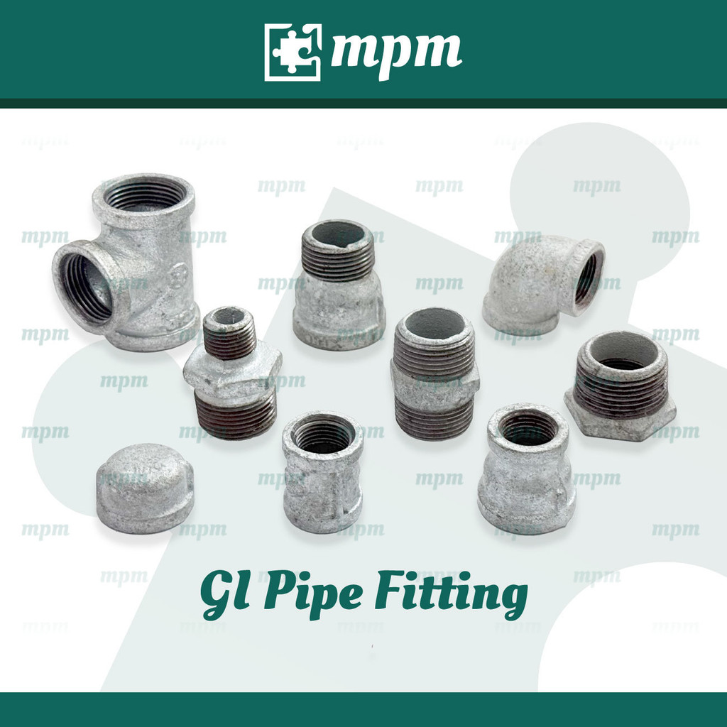 Galvanized Iron GI Pipe Fitting Sambungan Paip Besi Tergalvani ...