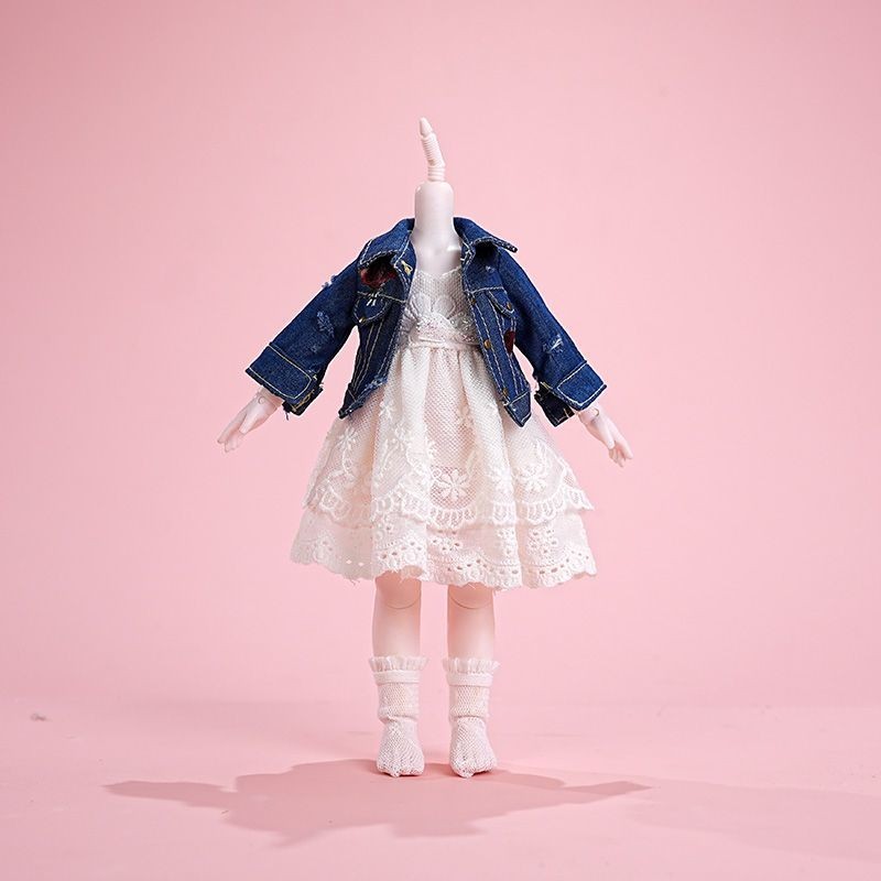 1/6 BJD Doll Clothes Suit 30CM Fat Body Dress Up Casual Skirt | Shopee ...