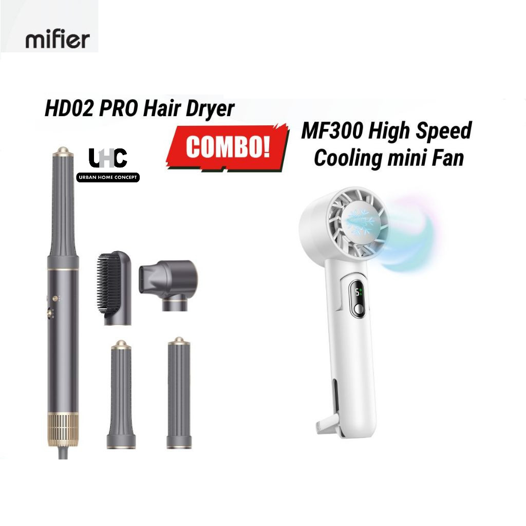 Mifier HD02 PRO 5in1 High Speed Hair Dryer Negative Ionic Blow Dryer ...