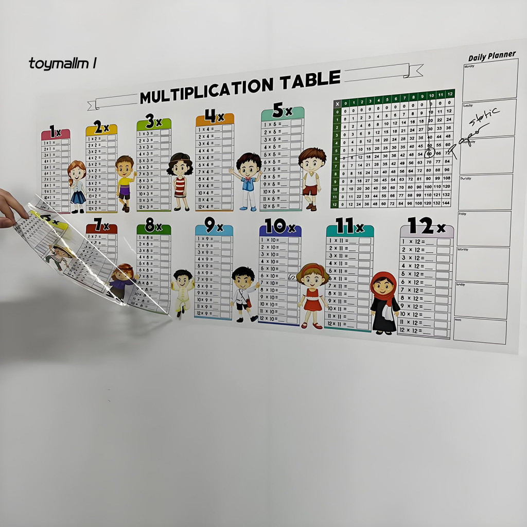 [TM] Whiteboard Multiplication Tool Dry Erase Multiplication Table ...