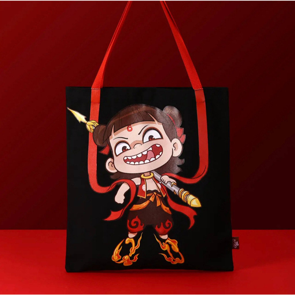 2025 Nezha 2 Canvas Bag Peripheral Film Large Capacity Portable ...