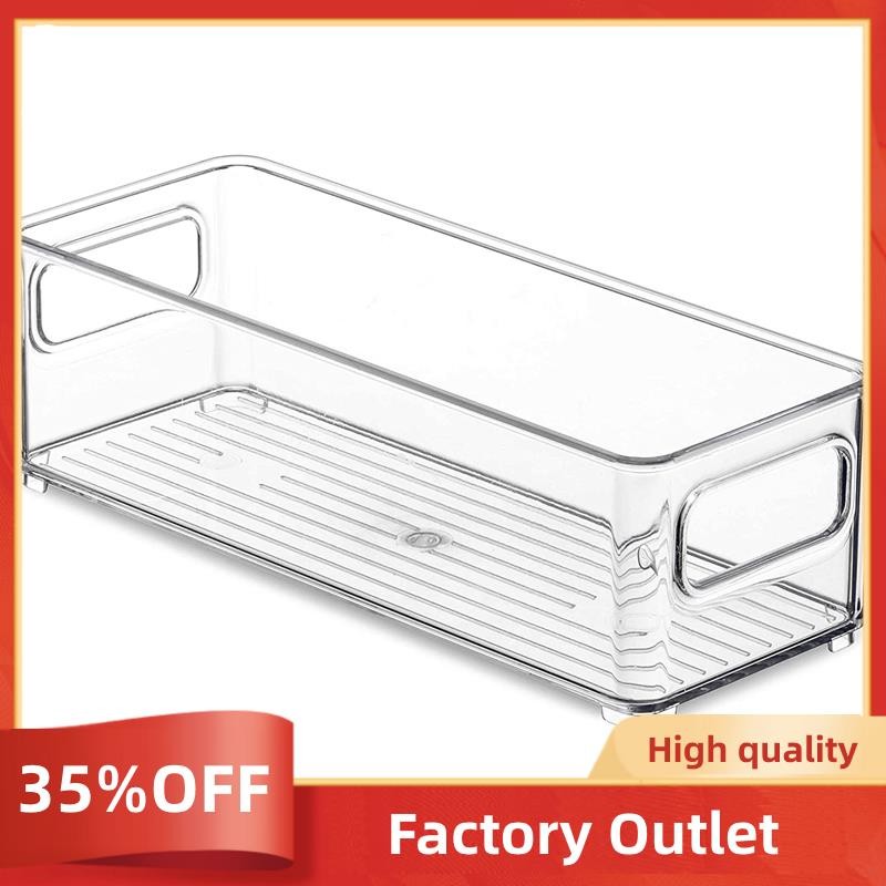 Refrigerator Organizer Bins, Clear Stackable Plastic Food Storage Rack ...