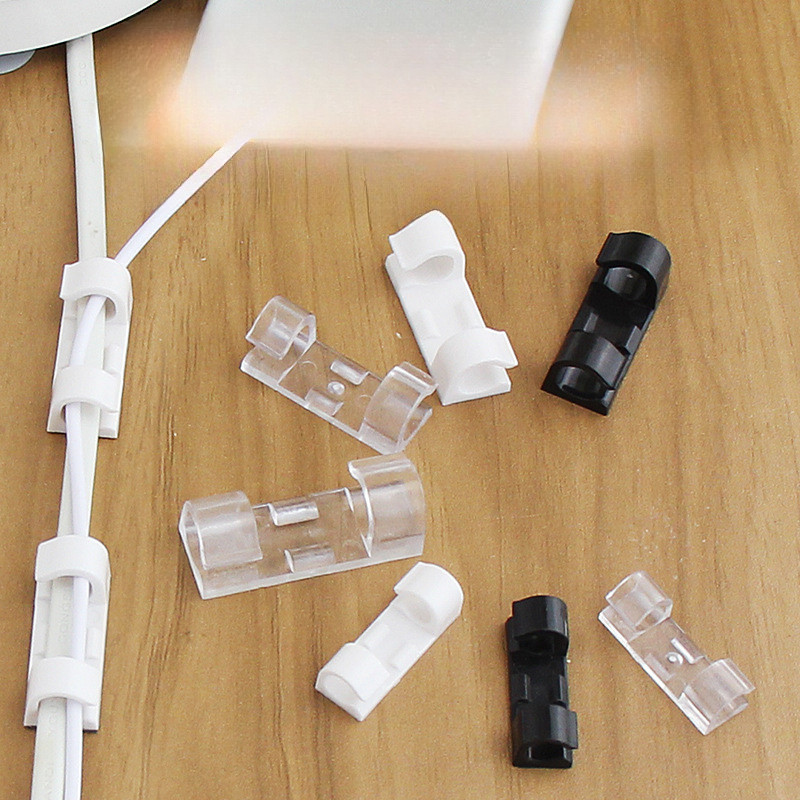 20 PCS Self-Adhesive Wire Organizer, Fixed Clip, Cable Card, Network ...
