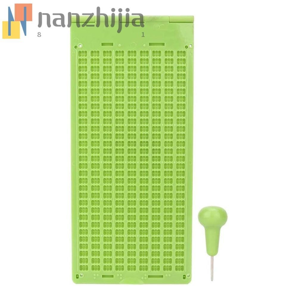 NANZHIJIA Braille Writing Slate, Plastic Portable Braille Writing Board ...