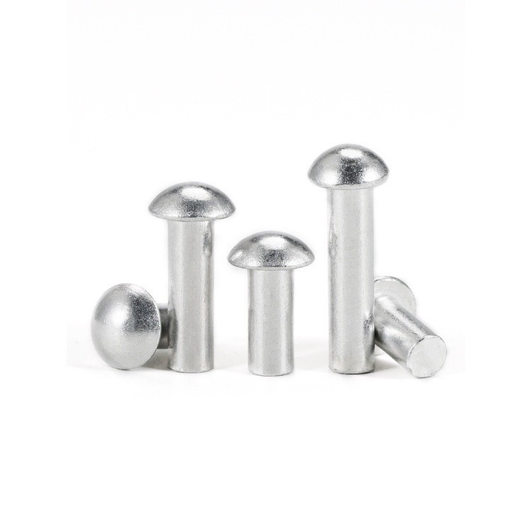 M6 M8 GB867 Half Round Head Aluminium Solid Rivets Self-plugging Rivet ...