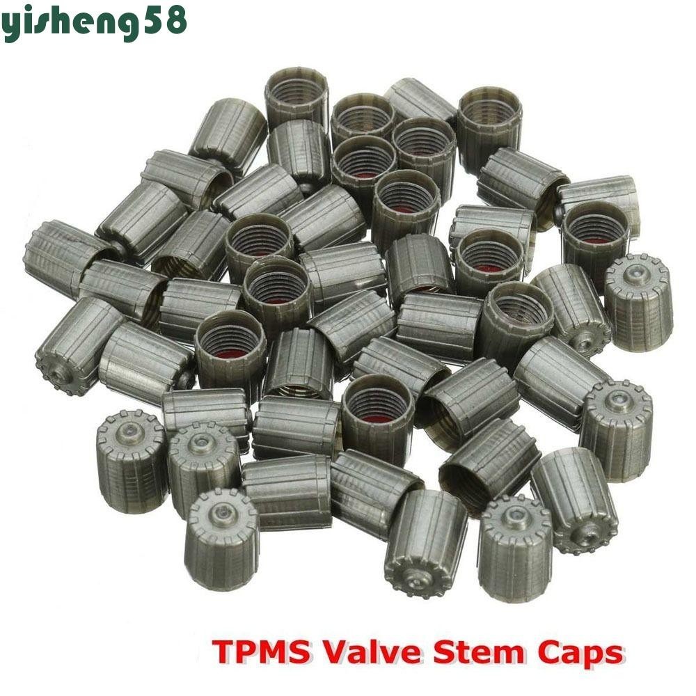 YISHENG Tyre Valve Dust Covers Universal 10pcs Grey Car Accessories ...