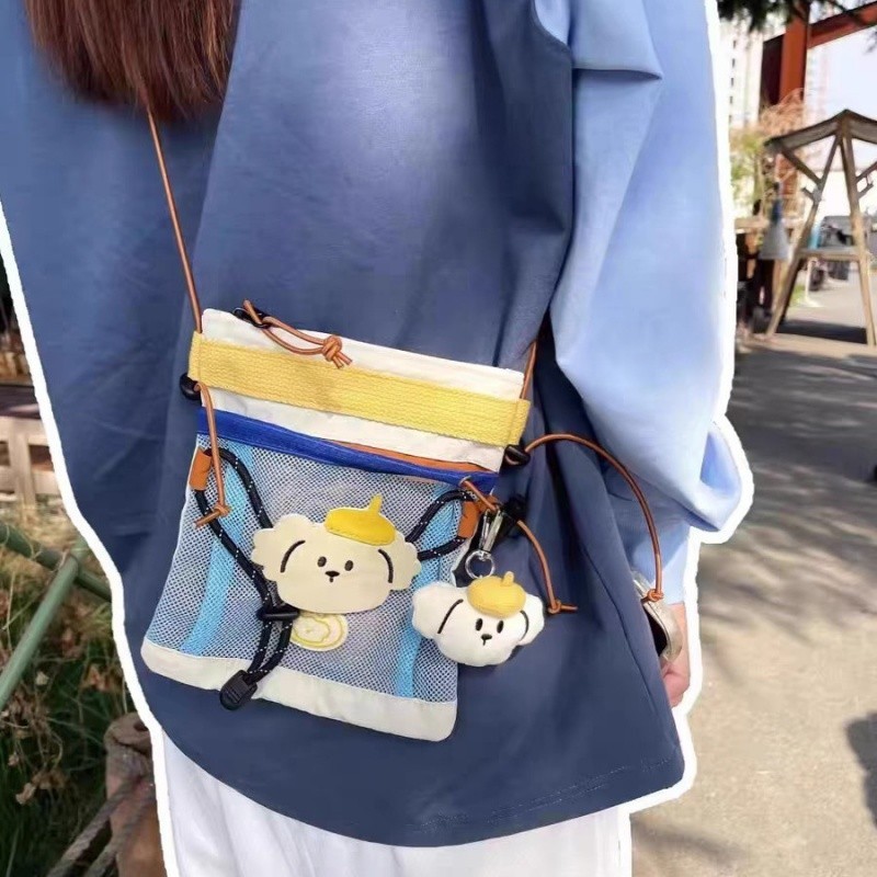 New Cute Camping Style Crossbody Shoulder Messenger Bag Students ...
