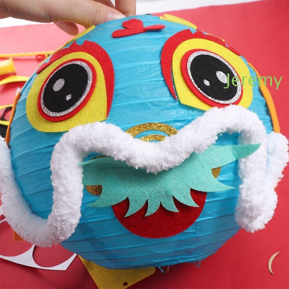 JEREMY1 Dragon Year Lantern DIY Materials, Glowing Lantern Cartoon ...