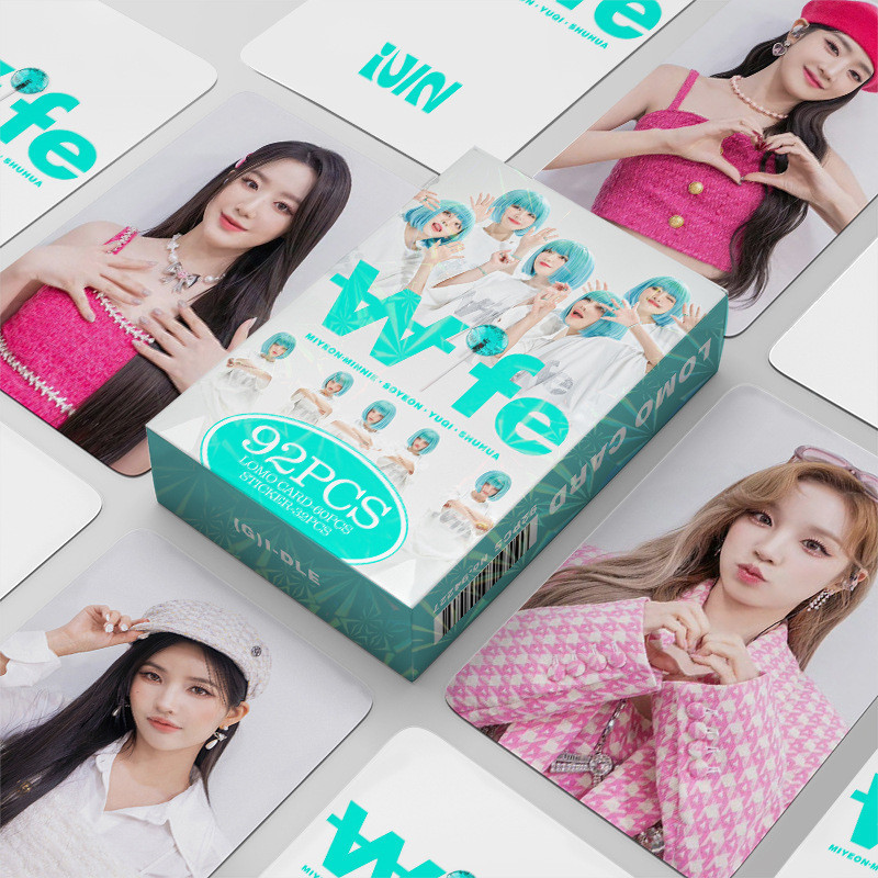 92pcs/box (G)IDLE Lomo cards Wife 2nd Full Album [2] Super Lady ...