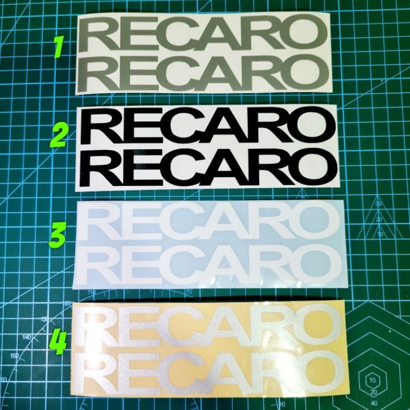 STICKER Recaro CUTTING 1set=2pcs Stiker Reflective Pantul | Shopee Malaysia