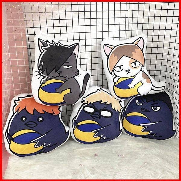 Haikyuu!! Cat Pillow Plush Cushion Shoyo Hinata Kenma Kageyama ...