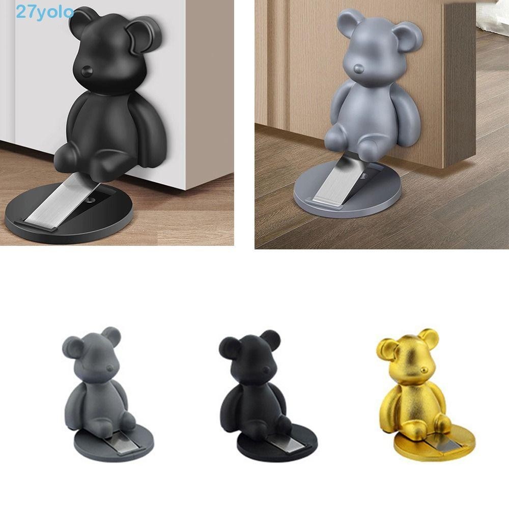 YOLO Bear Door Stopper, Magnetic Punch-free Door Suction, Mute Force ...
