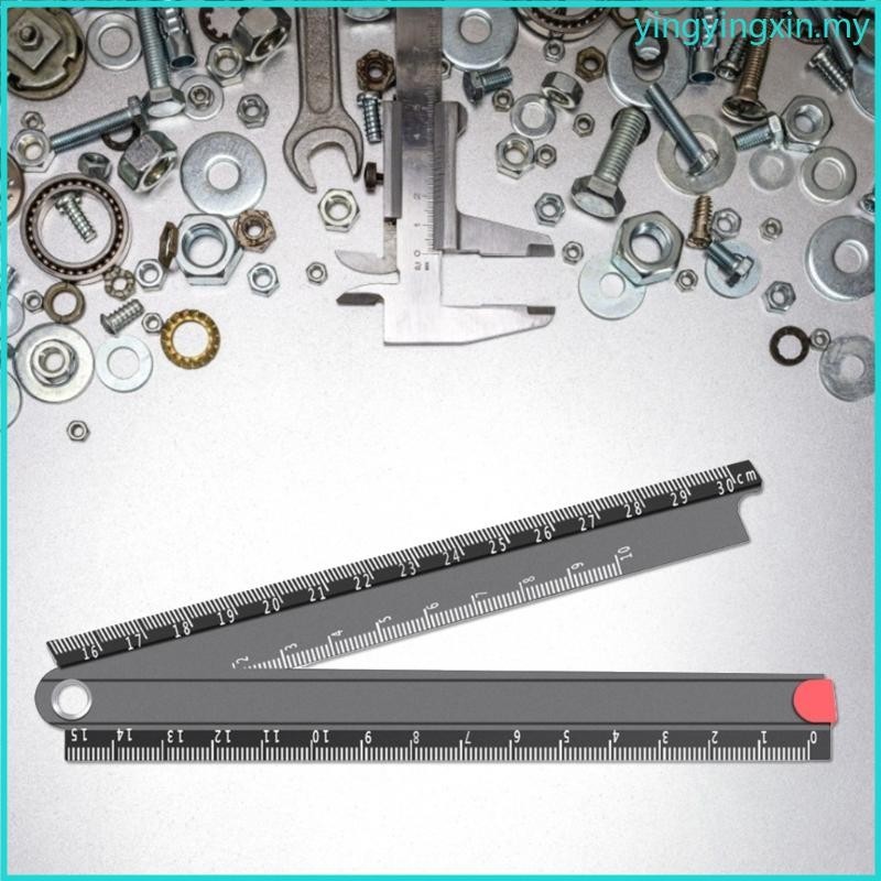 YIN 90 Degree Folding Goniometer Protractor-Aluminum Alloy Gauge Tools ...